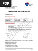 VETASSESS Statement of Service Template | PDF | Employment | Labor