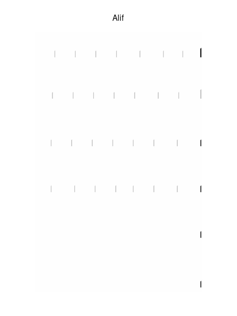 Arabic Alphabet Writing Practice | PDF