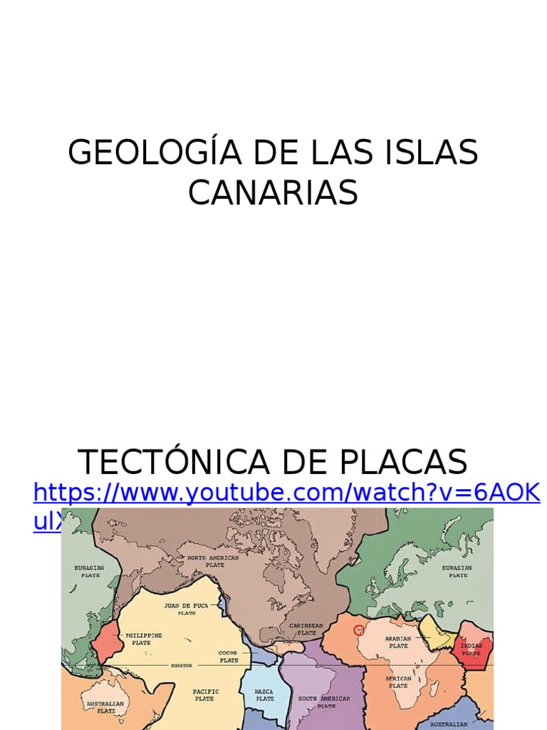 Geología de Las Islas Canarias | Placas tectónicas | Islas Canarias