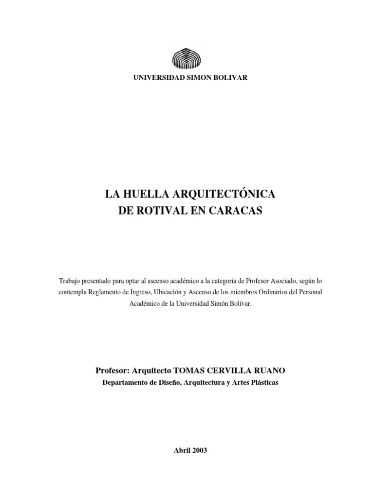 Plan Rotival | PDF | Ciudad | Venezuela