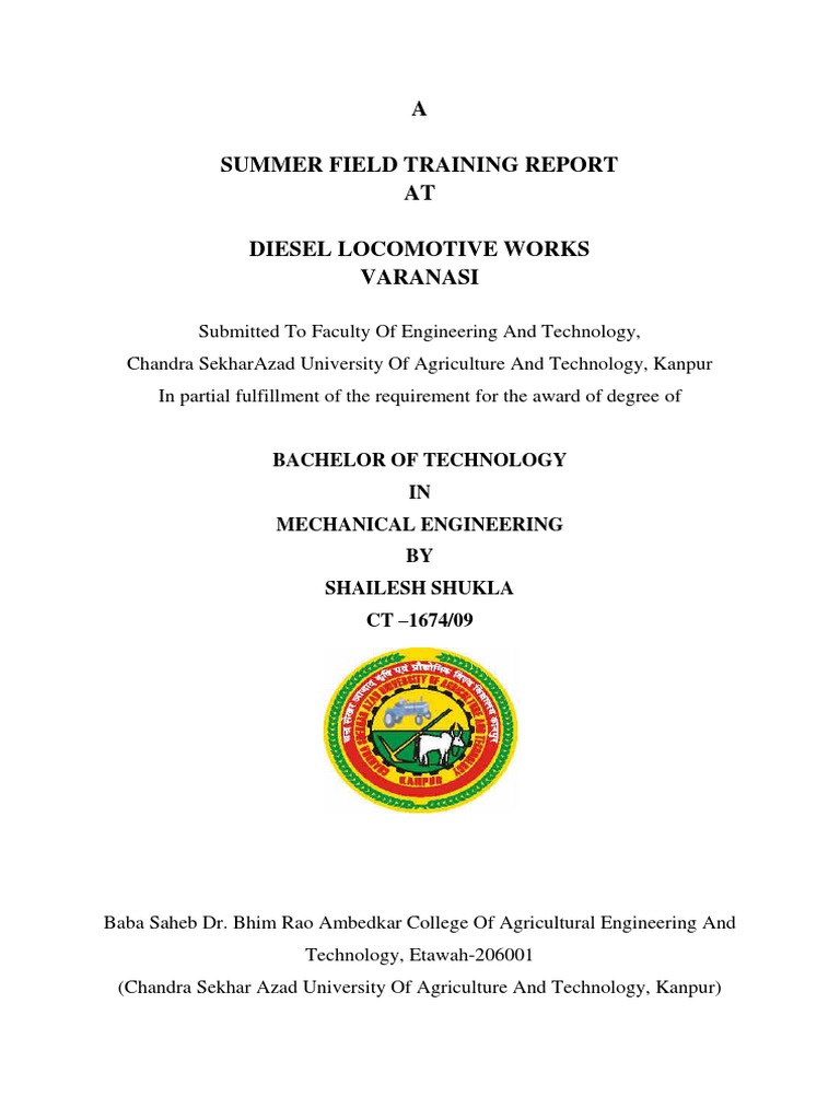 Summer Training Report, DLW Varanasi | PDF | Welding | Construction