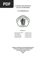 Laporan Uji Threshold | PDF | Kesehatan Holistik
