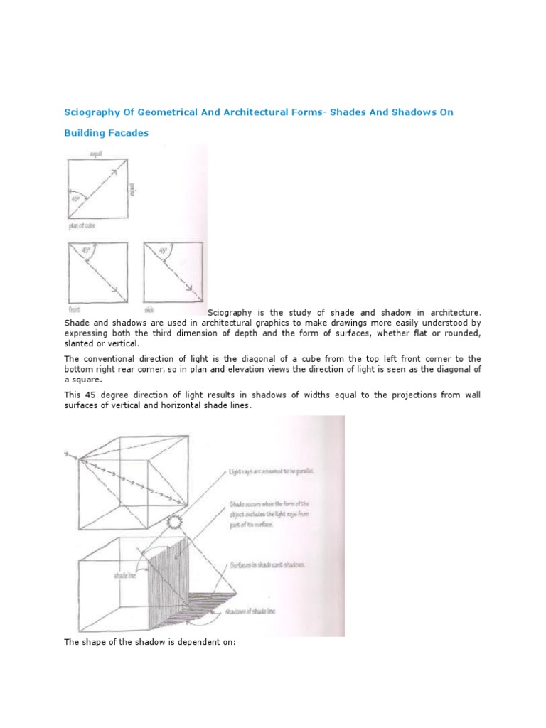 Sciography 1 | Download Free PDF | Shadow | Shape