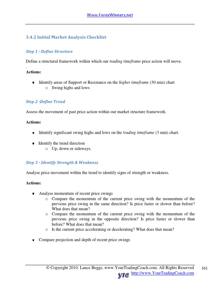 YTC Initial Checklist | PDF | Cognition | Business