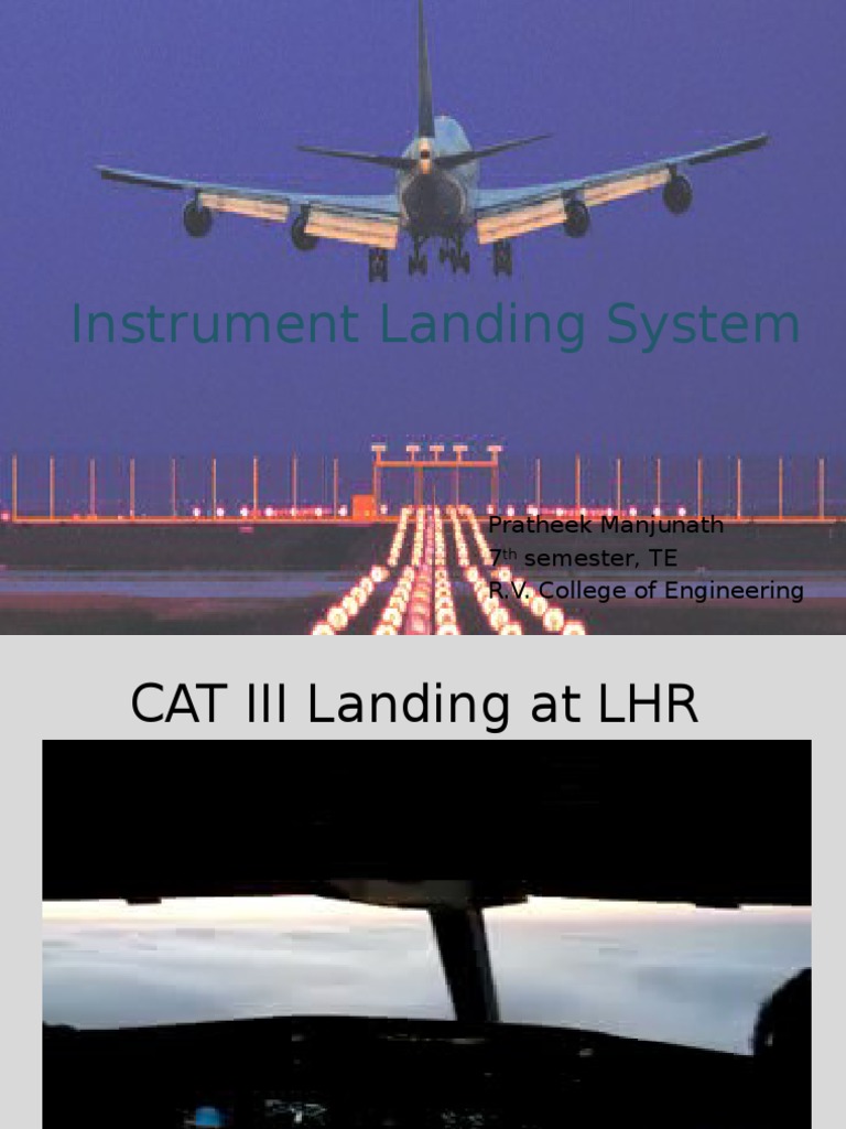 Instrument Landing System | PDF | Navigation | Broadcasting