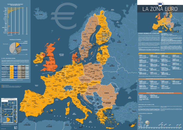 Euro Area Map Es | PDF | Zona euro | Euro