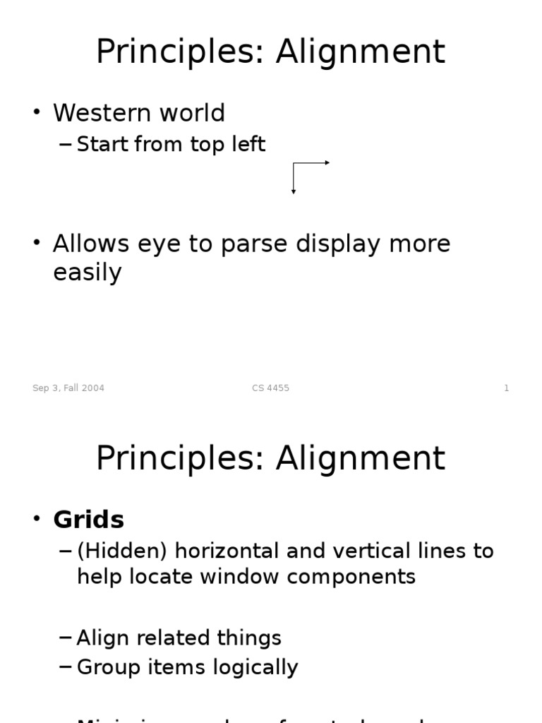 Principles of Alignment in Design | PDF