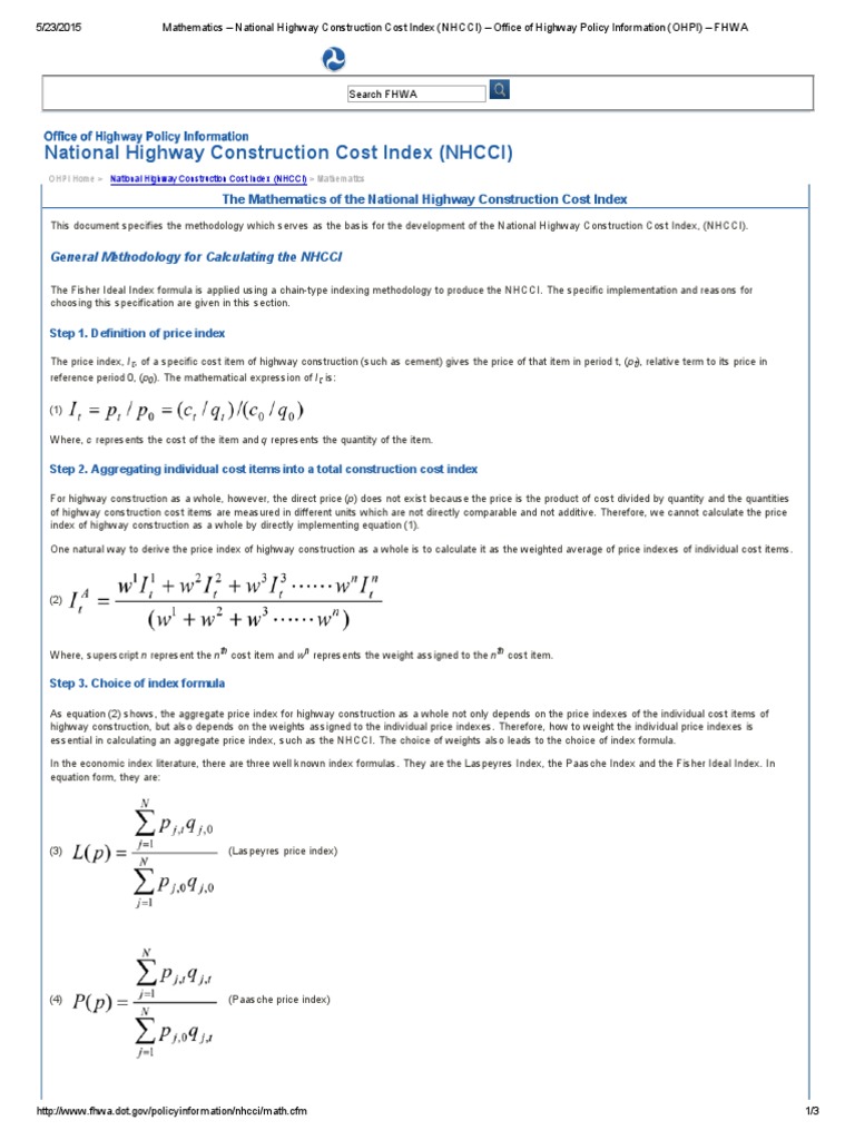 NHCCI Methodology Explained | PDF | Price Indices | Index (Economics)