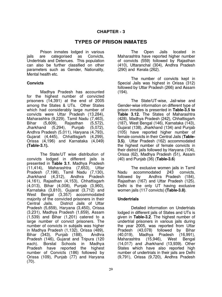 Classification of Prisoners PDF | PDF | Penology | Law Enforcement