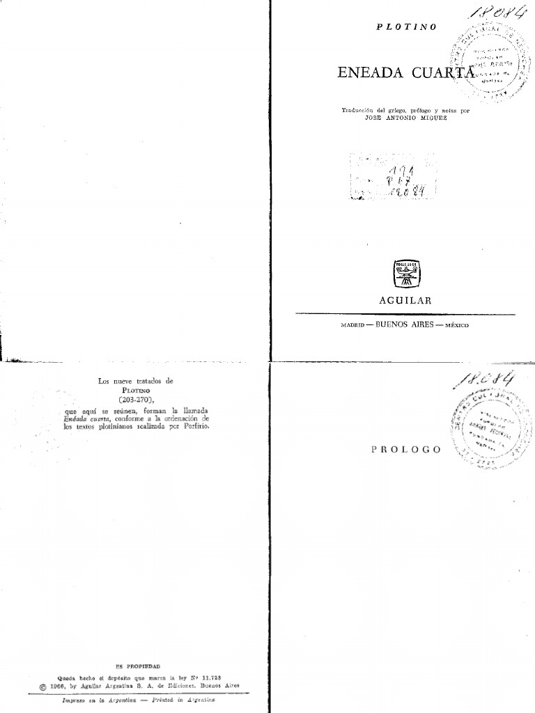 Plotino - Enéada IV | PDF