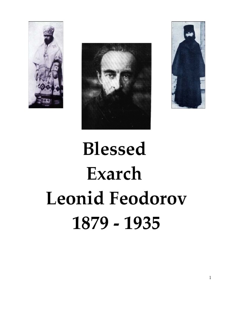 Blessed Leonid Feodorov: Exarch of The Russian Catholic Church | PDF ...