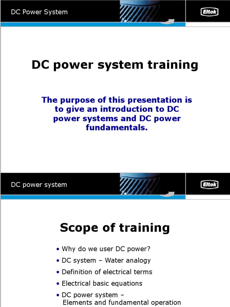 DC Power System | PDF | Battery (Electricity) | Direct Current