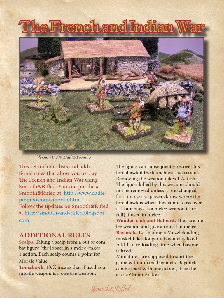 French and Indian Wars Supplement | PDF | Bayonet | Musket