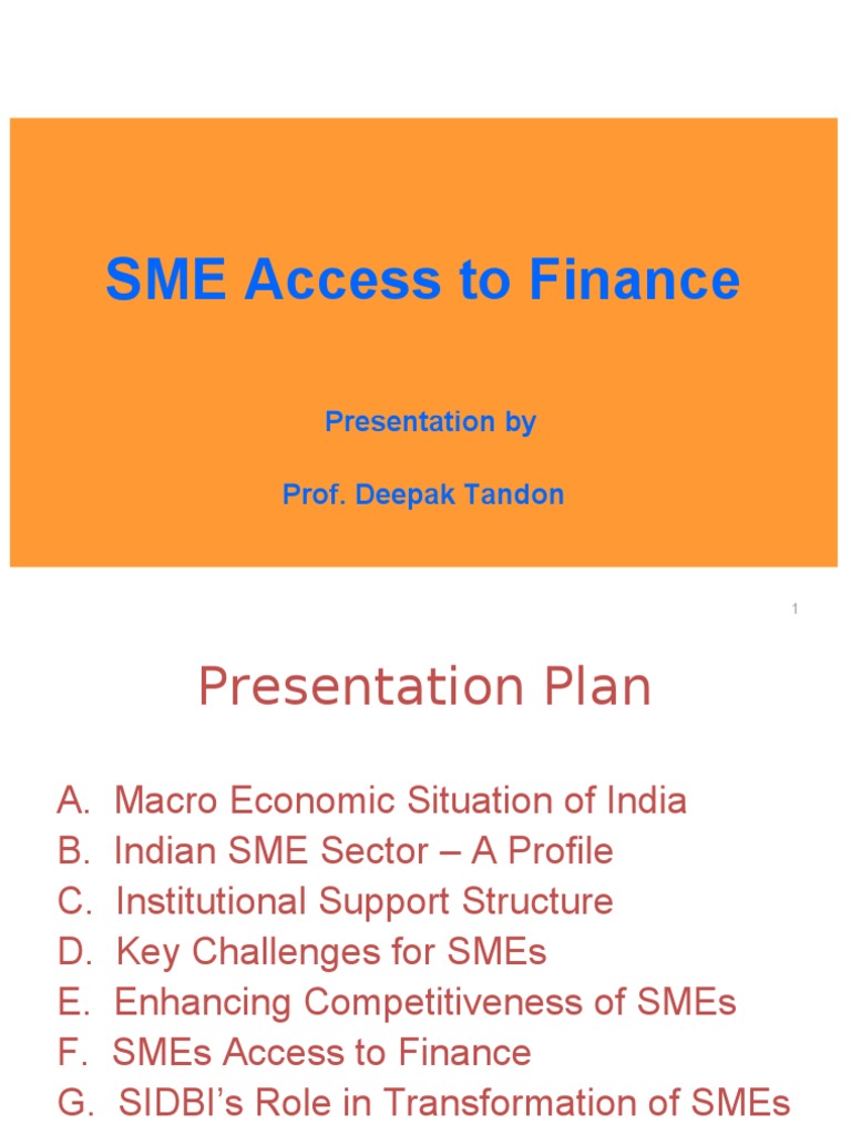 SME Financing PPT DT | PDF | Small And Medium Sized Enterprises ...