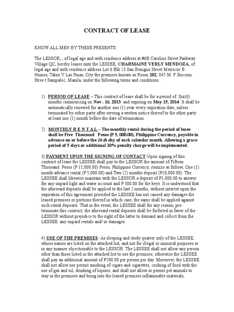 Contract 2015 Bedspace | Lease | Government Information