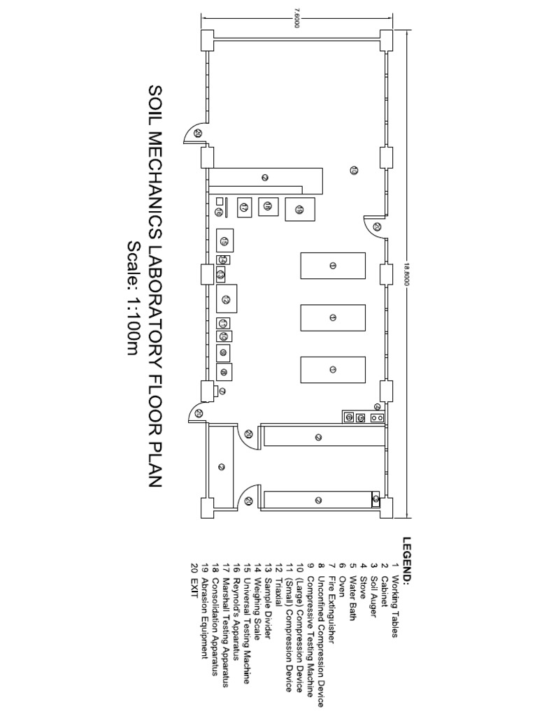 Soil Lab Floor Plan PDF | PDF