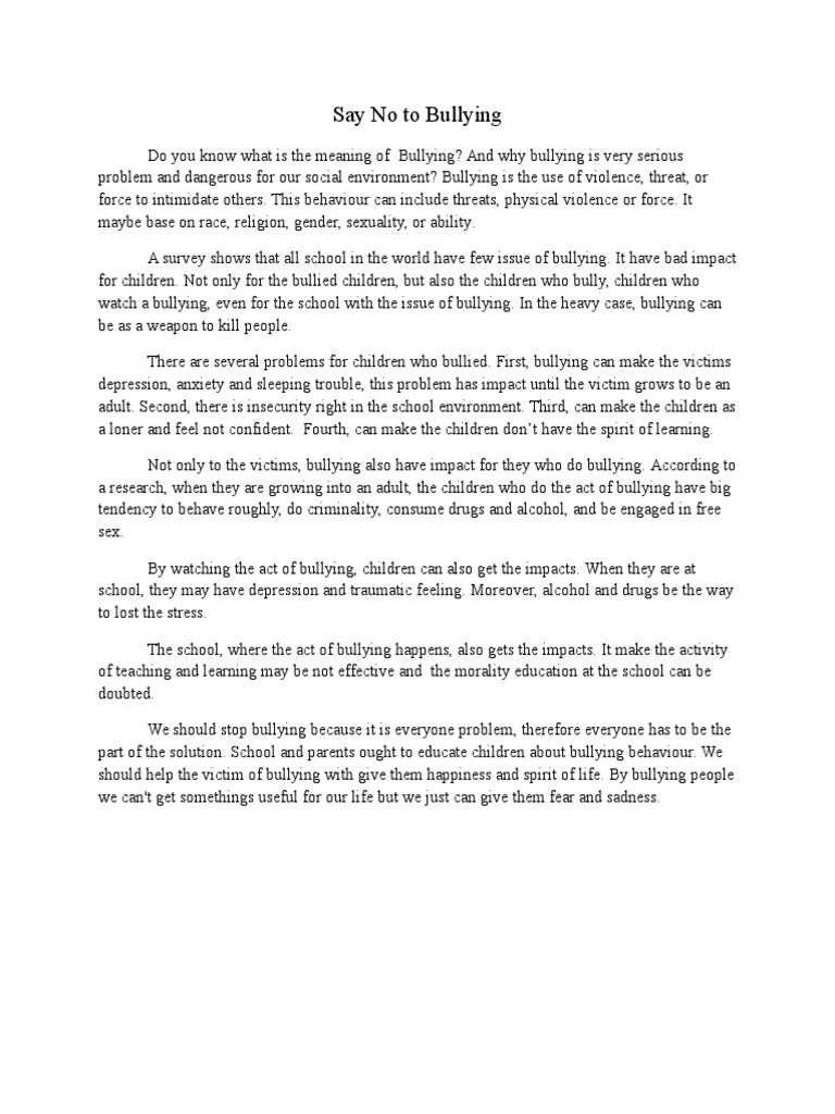 Bully | PDF