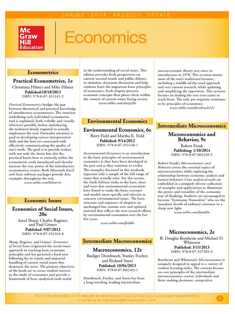 Economics | Economics | Curriculum