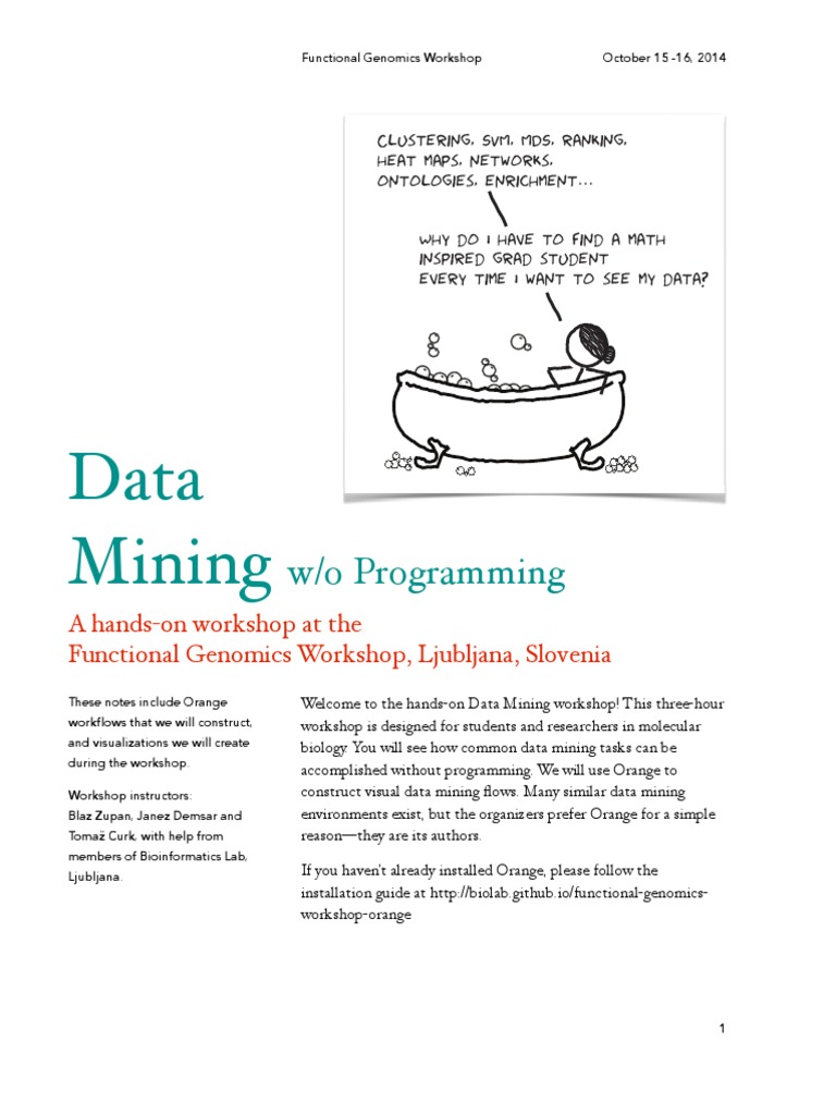 Orange Tutorial | PDF | Cluster Analysis | Test Set