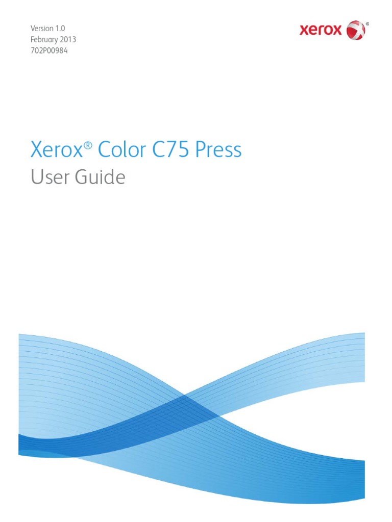 Xerox Color c75 Press User Guide PDF | PDF | Adobe Systems | Portable ...