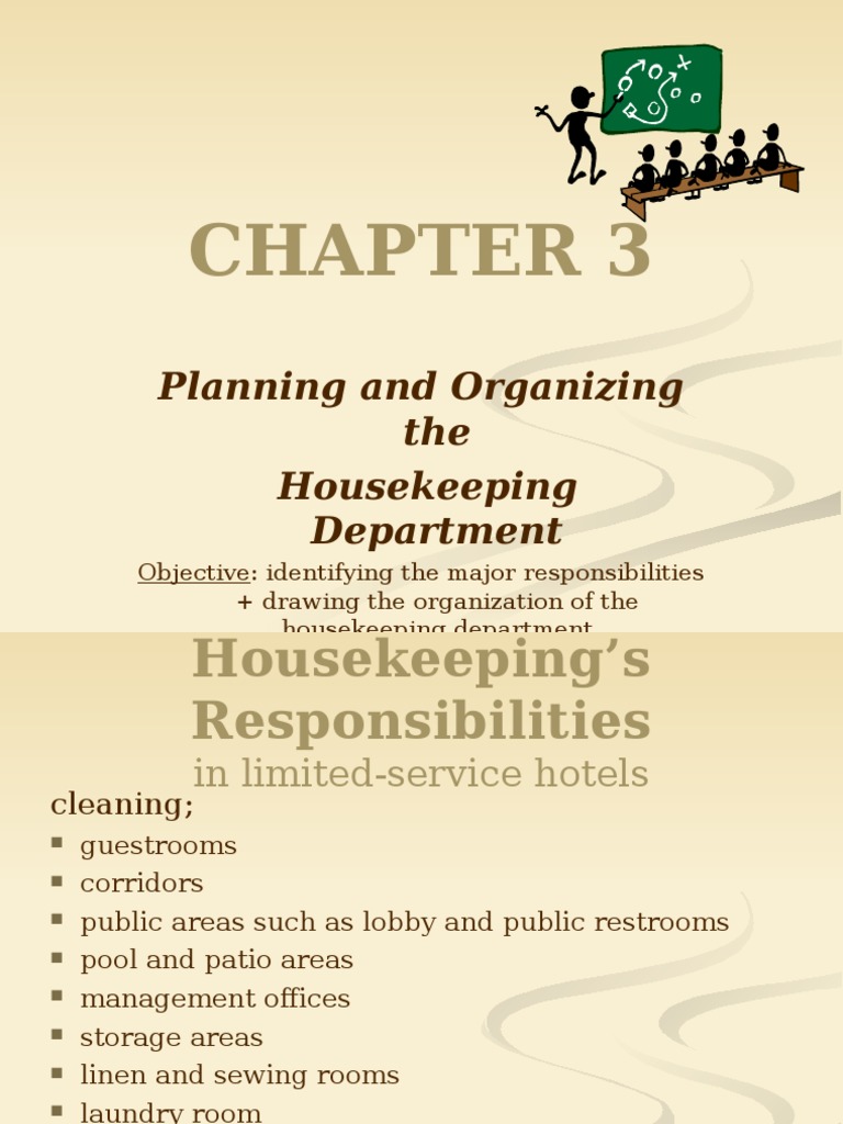 Planning and Organizing The Housekeeping Department | PDF | Pantry ...