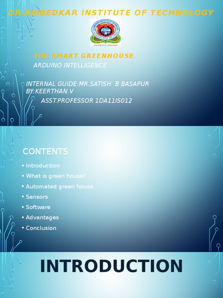 Smart Greenhouse | PDF | Arduino | Greenhouse