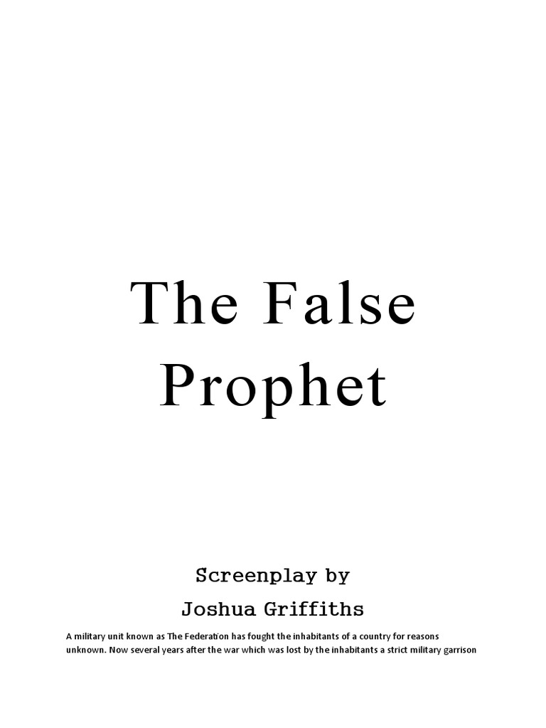 The False Prophet | PDF