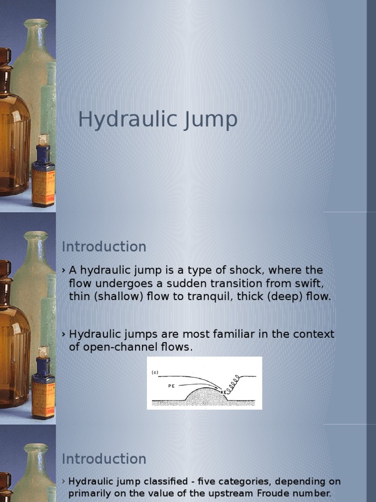 Understanding Hydraulic Jumps and Their Types | PDF | Technology ...