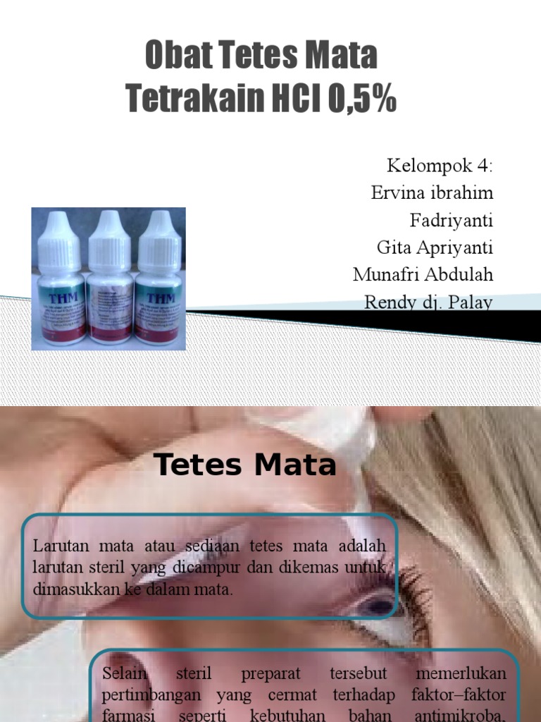 Formulasi Tetes Mata Tetrakain HCl | PDF