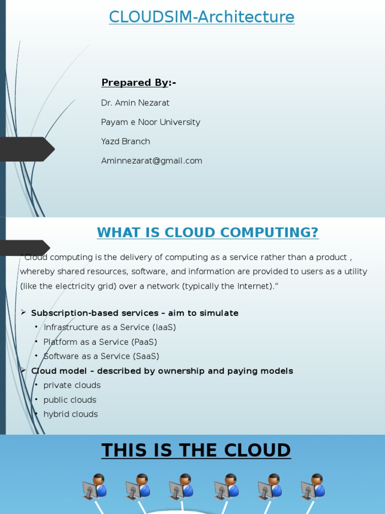 Cloudsim Architecture | Data Center | Cloud Computing