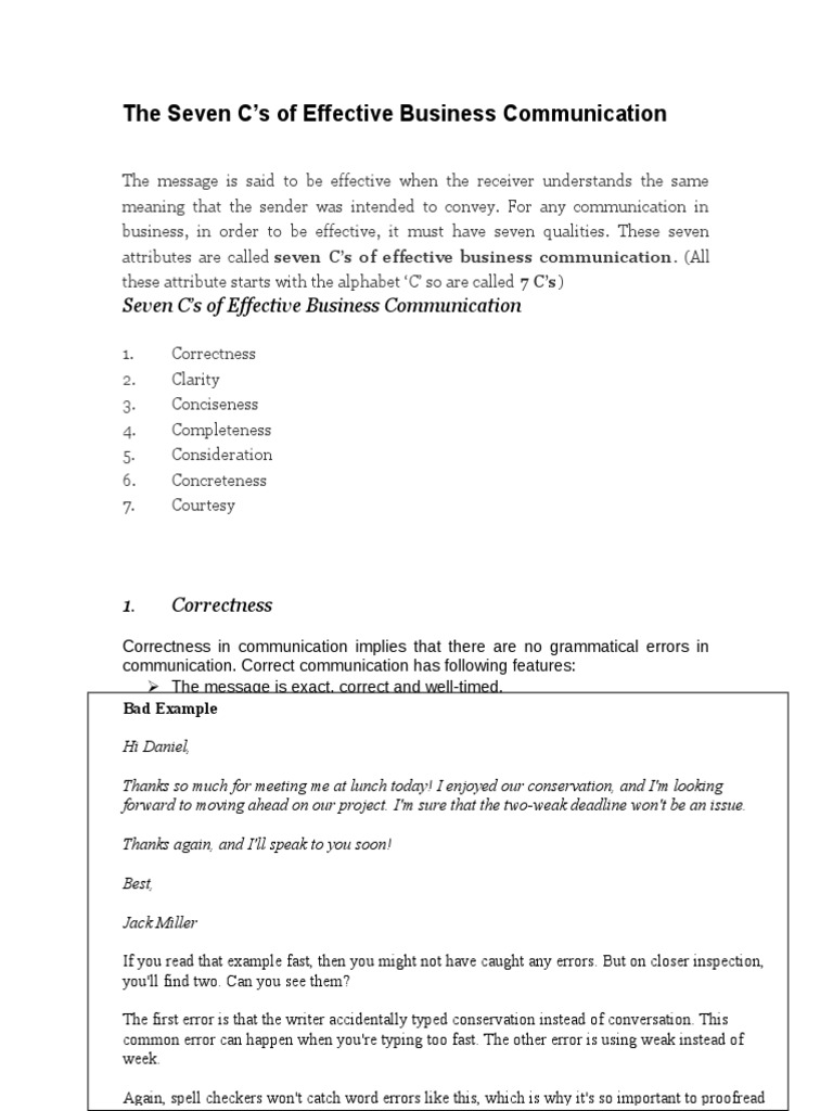 6398 The Seven Cs of Effective Communication Color Sign | Download Free ...