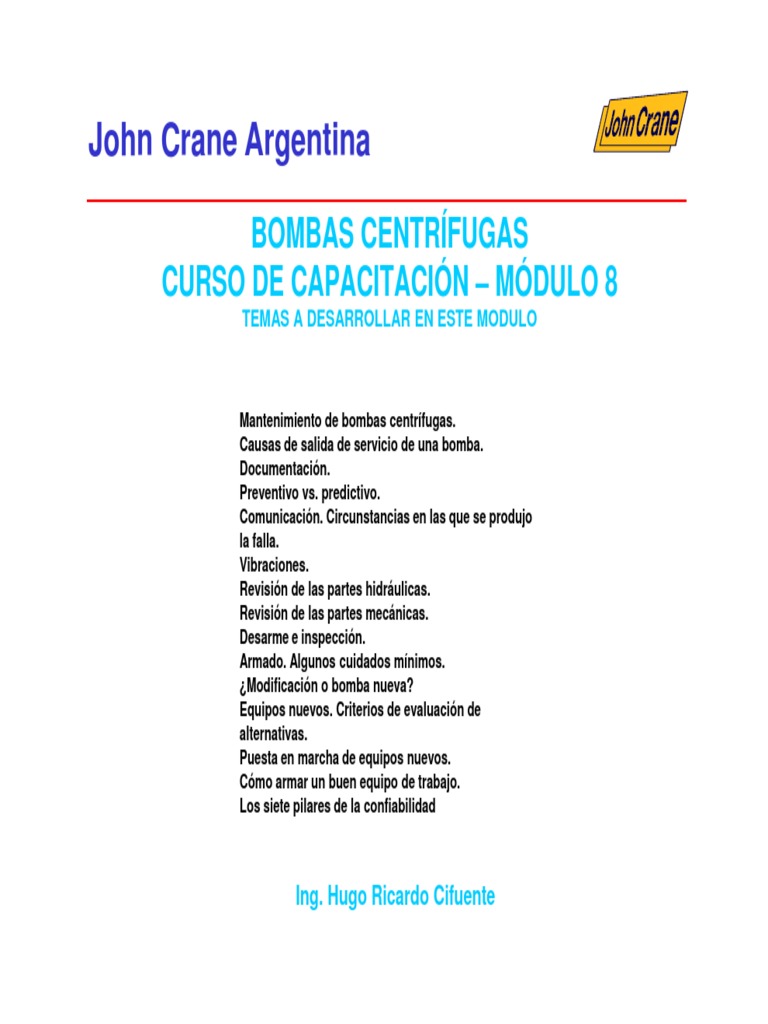 Bombas Centrifugas 8-Analisis Fallas | PDF | Bomba | Eje