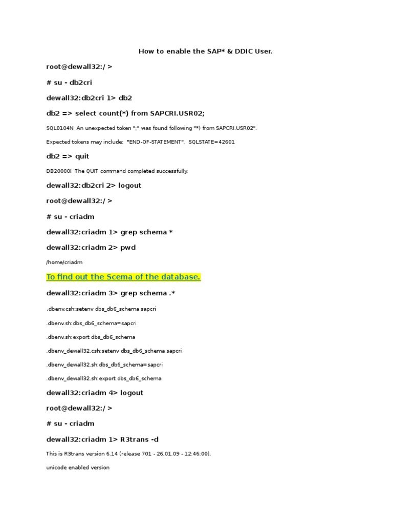 How To Reset The Sap Star Password | PDF | Ibm Db2 | Computer Architecture