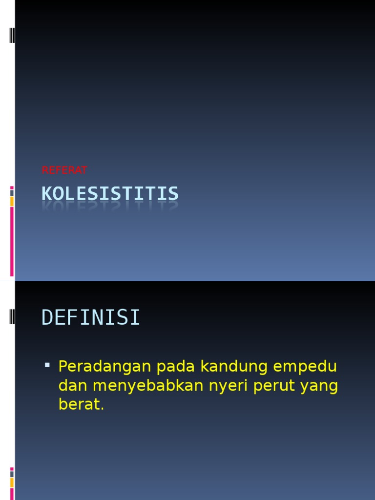 KOLESISTITIS | PDF