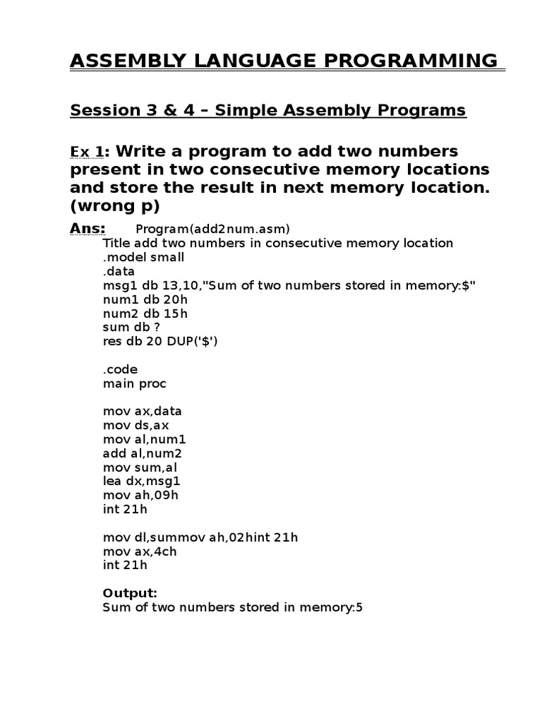 MCSL 17 Assembly Lab Manual | PDF | Binary Coded Decimal | Fahrenheit