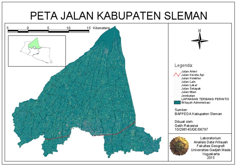 Peta Jalan Kabupaten Sleman | PDF