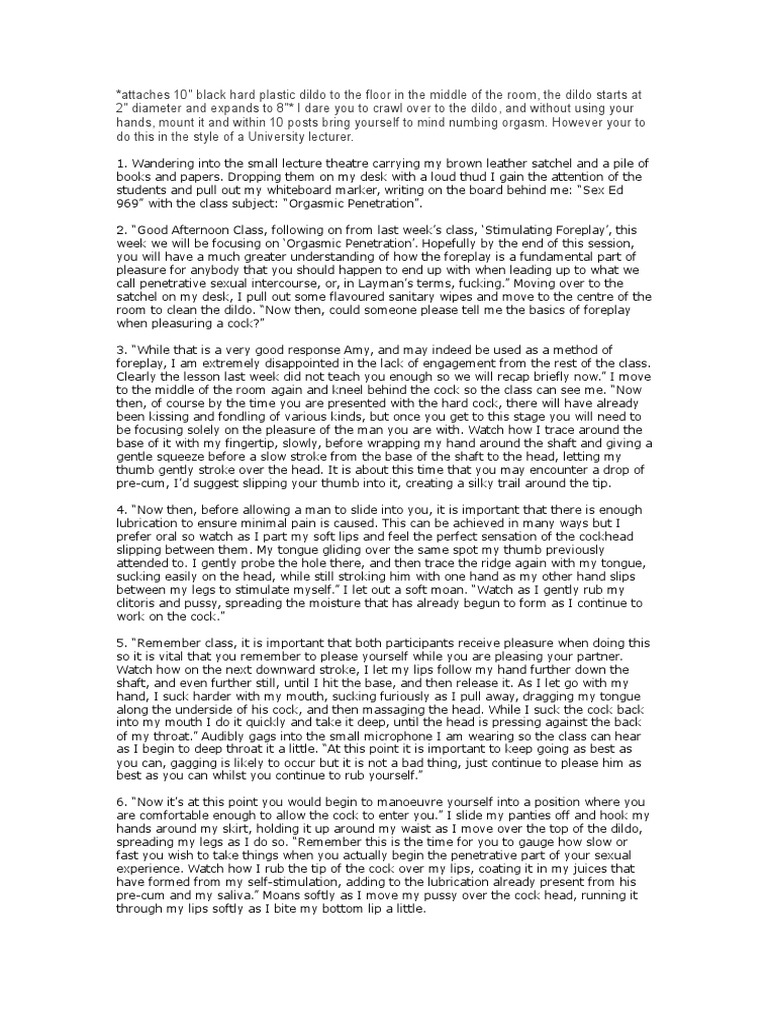 Orgasmic Penetration Class | PDF | Foreplay | Sexual Intercourse