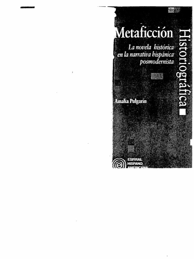 Pulgarín-Metaficción Historiográfica | PDF | Novelas | Science