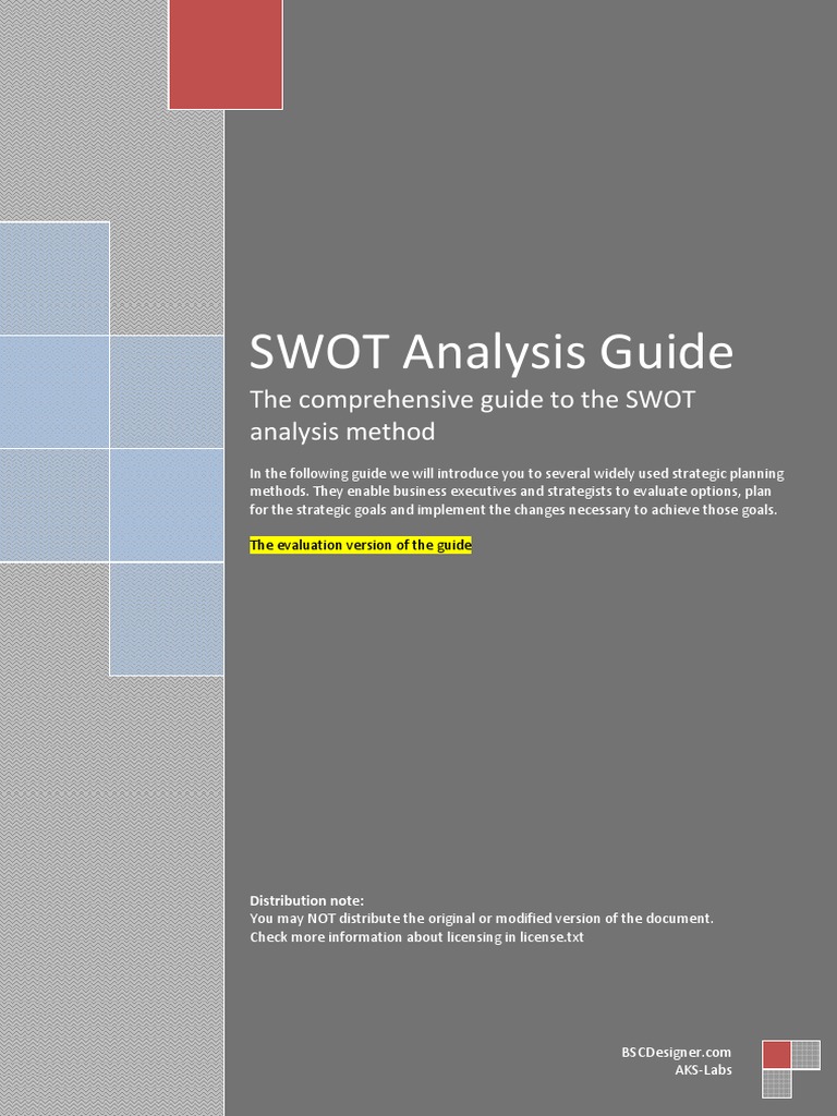 Guide SWOT Analysis Guide | Business Analysis | Swot Analysis