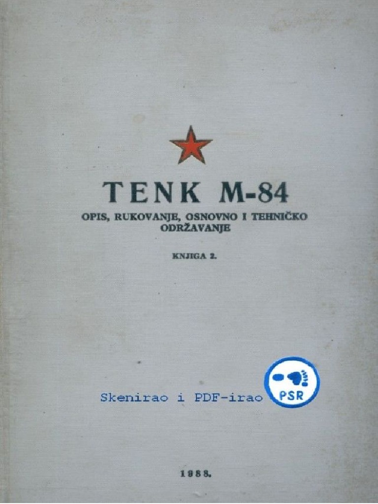 Pravilo JNA 1988 Spregnuti Mitraljez PKT 762x54R | PDF