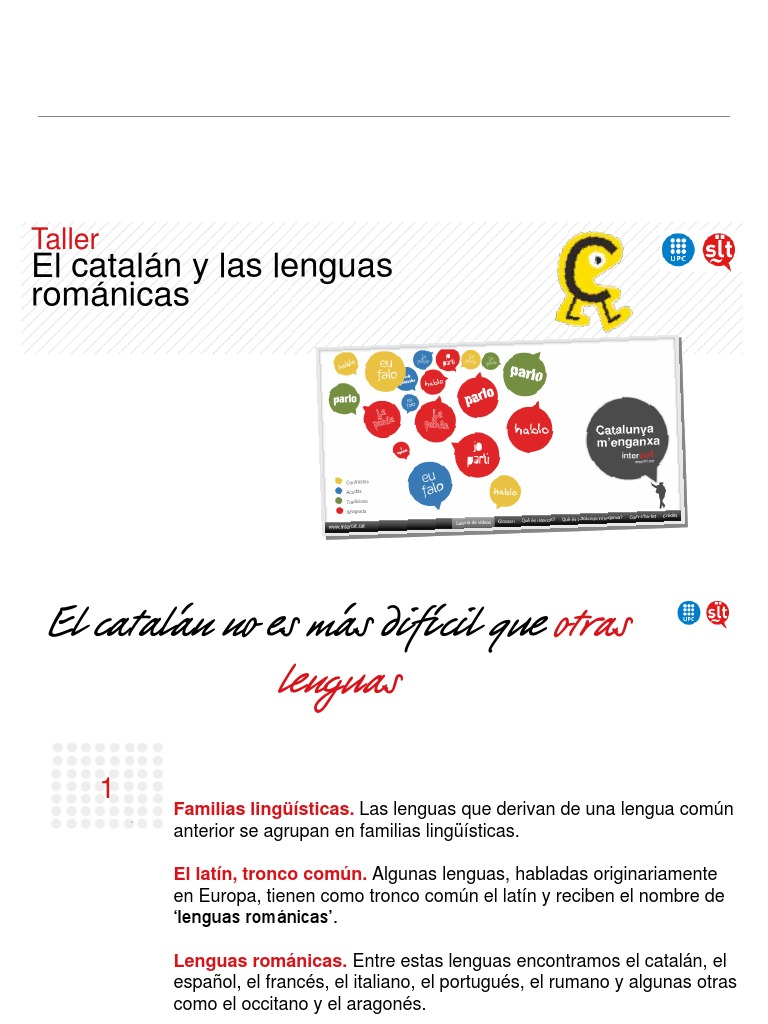 El Catalan y Las Lenguas Romanicas | PDF