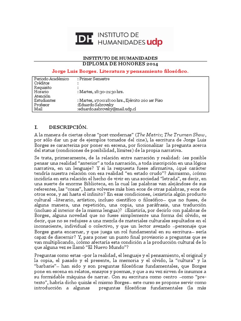 Borges. La Muerte y La Brújula | PDF | Cuentos | Realidad