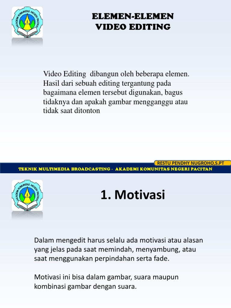 Elemen Elemen Editing | PDF | Seni | Komputer