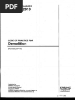 BS 6187 2011 Code of Practice For Full and Partial Demolition | PDF
