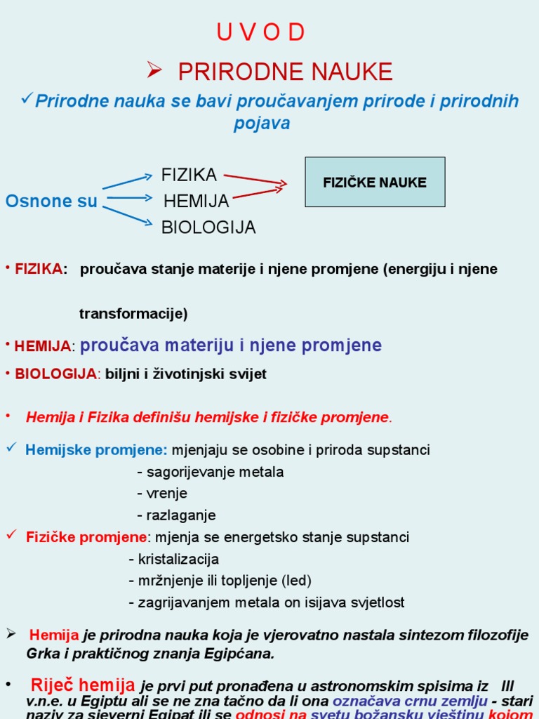 Pred. 1 Uvod, Materija, Ar, MR, M, N | PDF