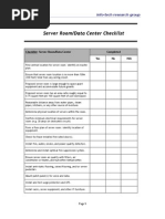 Server Room Maintenance Checklist | PDF | Server (Computing ...