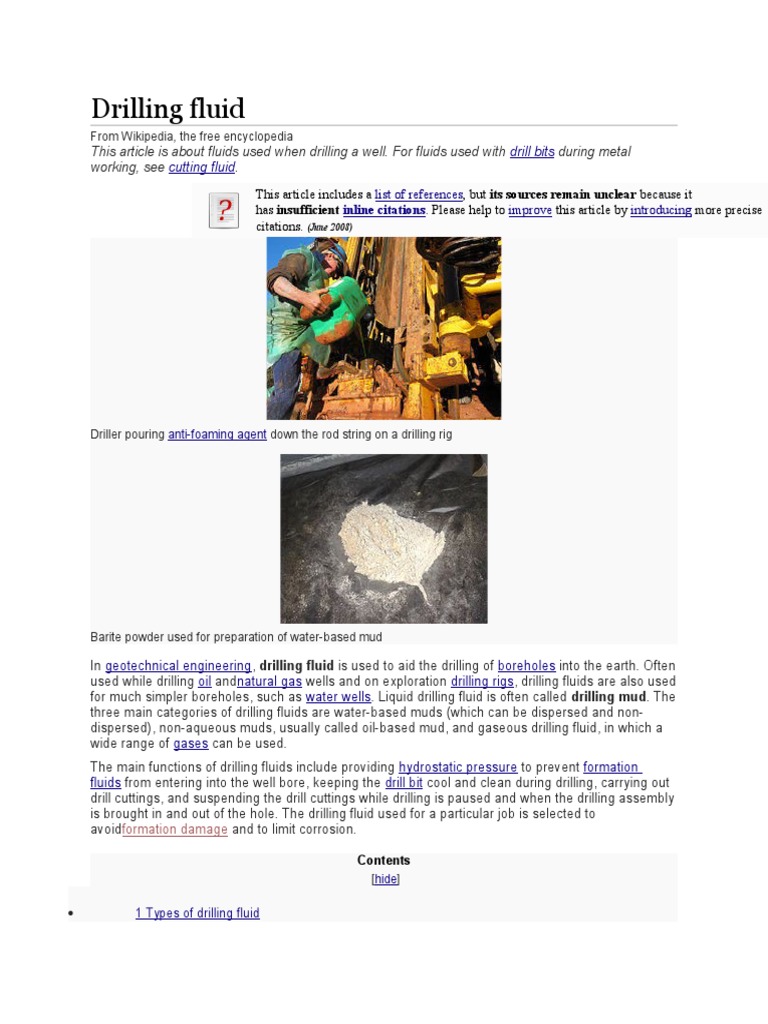 Understanding Drilling Fluids: An In-Depth Look at the Functions and Types of Fluids Used in ...