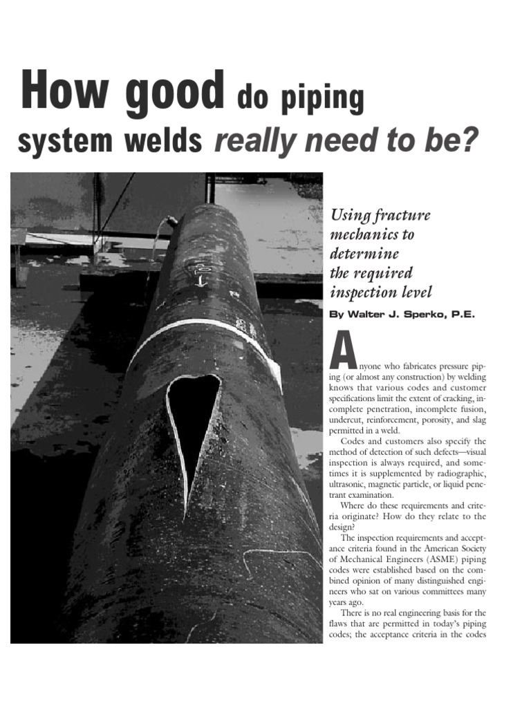 Piping Inspection | PDF | Pipe (Fluid Conveyance) | Nondestructive Testing