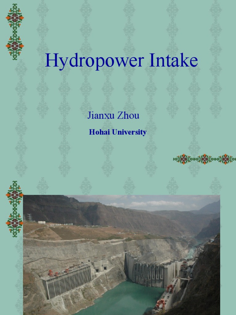 Hydropower Intake Design and Types | PDF | Hydroelectricity | Reservoir