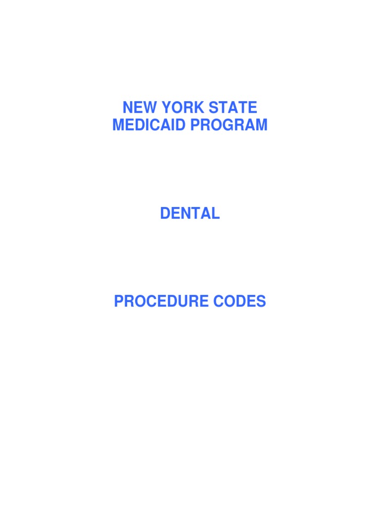 Dental Procedures Codes | PDF | Dentures | Human Tooth